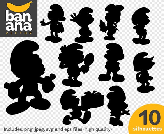 VENTA Pitufos pequeños png jpg svg eps archivos de alta resolución BV ...