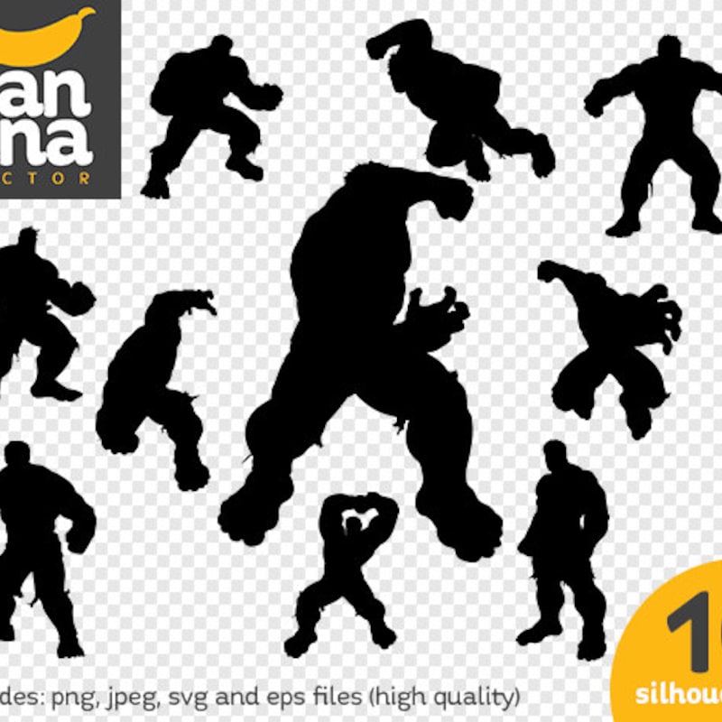 Hulk Silhouette - Etsy