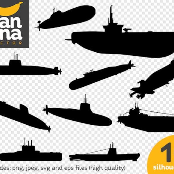 Submarine Svg - Etsy