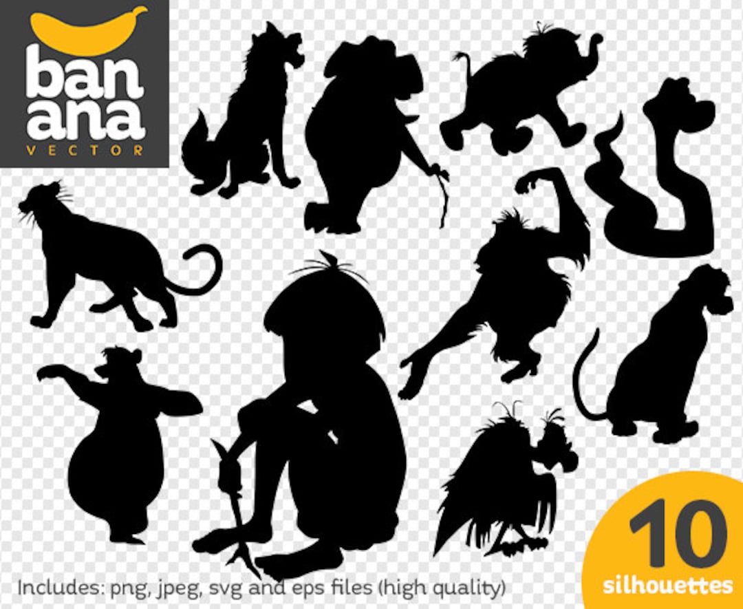 SALE the Jungle Book Png Jpg Svg Eps Files High Resolution BV-FA-0075 ...