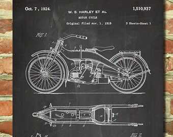 Motorcycle wall art | Etsy