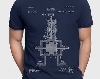 Steam Engine T Shirt | Etsy