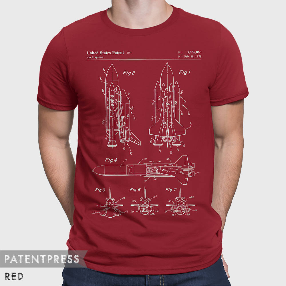 NASA Space Shuttle T-shirt, Nasa T Shirt, Space Shuttle Patent ...