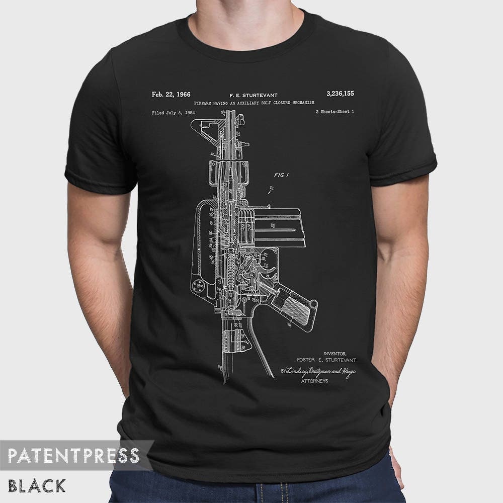 M16 Rifle T-shirt Gun Shirt Military Gift for Gun - Etsy