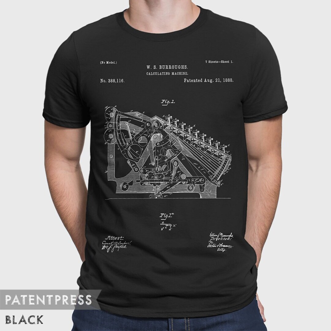 Adding Machine Patent T-shirt, Accountant Gift for Accounting Office ...