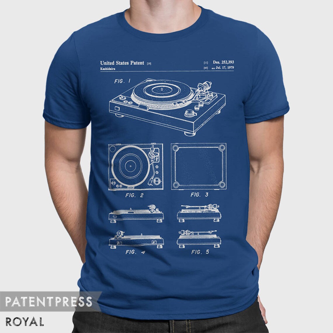 Turntable T-shirt for Vinyl Addict, Music Shirt for Audiophile, Dj ...