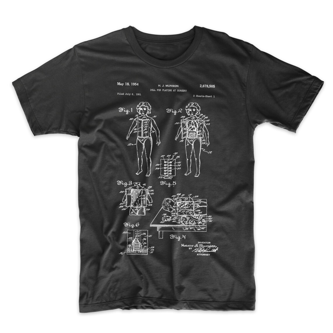 Surgery Doll Patent T-shirt. Creepy Toy Patent Shirt From 1951 ...