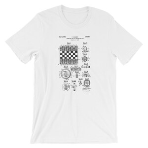 Chess Patent T-shirt. Chess Gift Shirt. Chess Board Shirt Ringspun ...