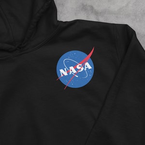 Nasa Hoodie With Nasa's Iconic Logo on a Comfy and Soft 50/50 Hooded ...