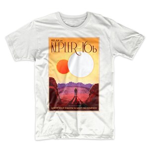 Kepler 16b T-shirt. Nasa's Visions of the Future. Poster Art Tee. Solar ...