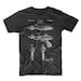 Ray Gun Patent T-shirt. Retro Space Pistol Patent Art Toy Science ...