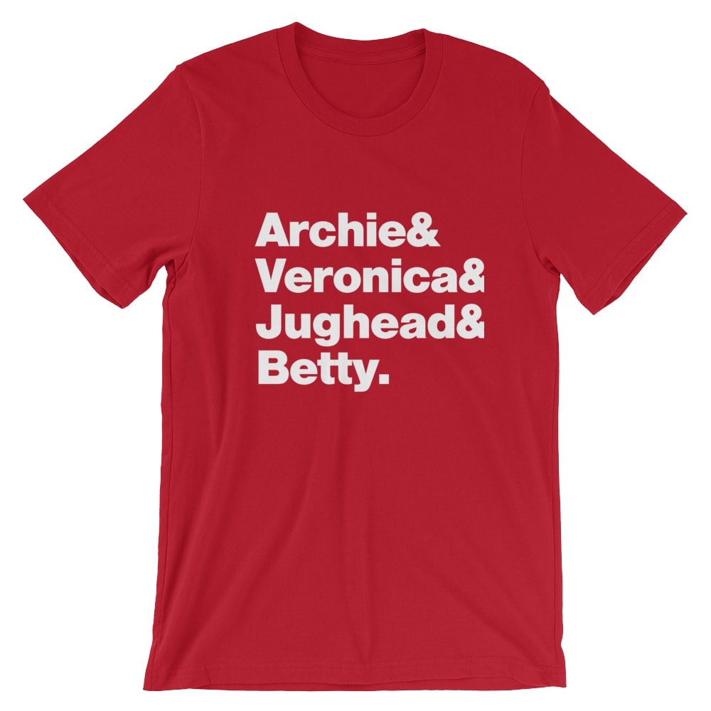 Archie Comics T-shirt. Archie Comics Riverdale Archie Veronica - Etsy