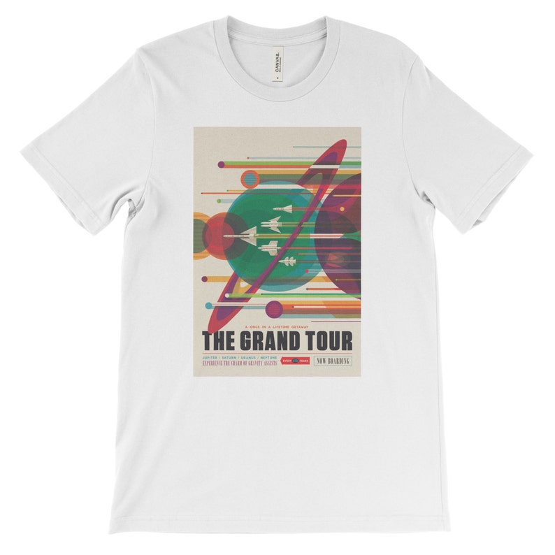 Grand Tour Poster Print T-shirt From NASA. Voyager Space Travel. Soft ...