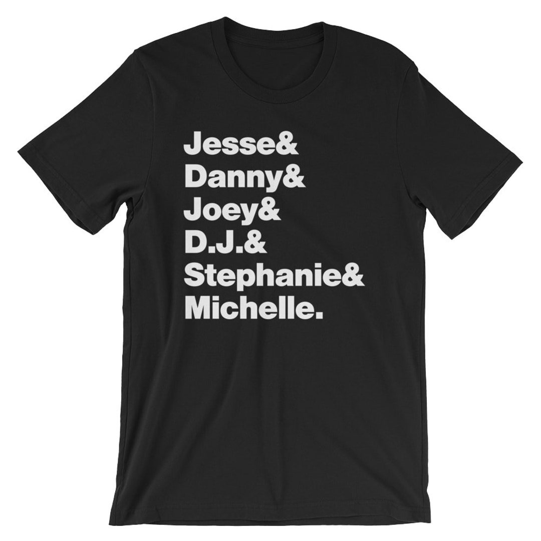 Full House T-shirt . TV Series Shirt Television Tee. on Black, Yellow ...