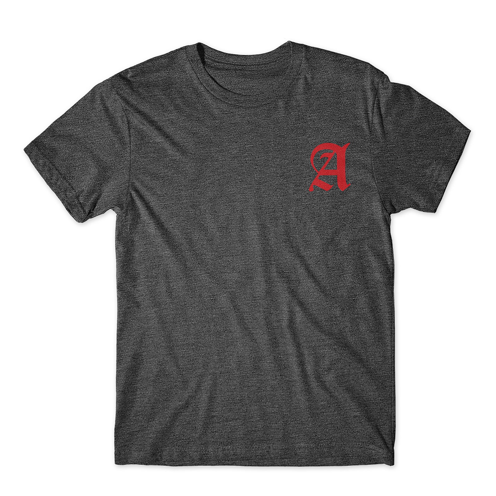 Scarlet Letter T-shirt on Dark Gray, Light Gray, and White - Soft ...