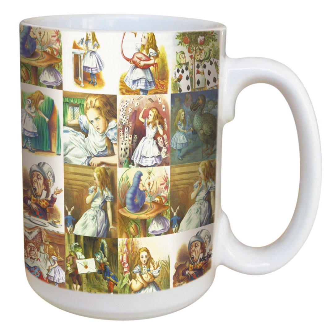Alice in Wonderland Coffee Mug Large 15 Ounce Ceramic Mug - Etsy