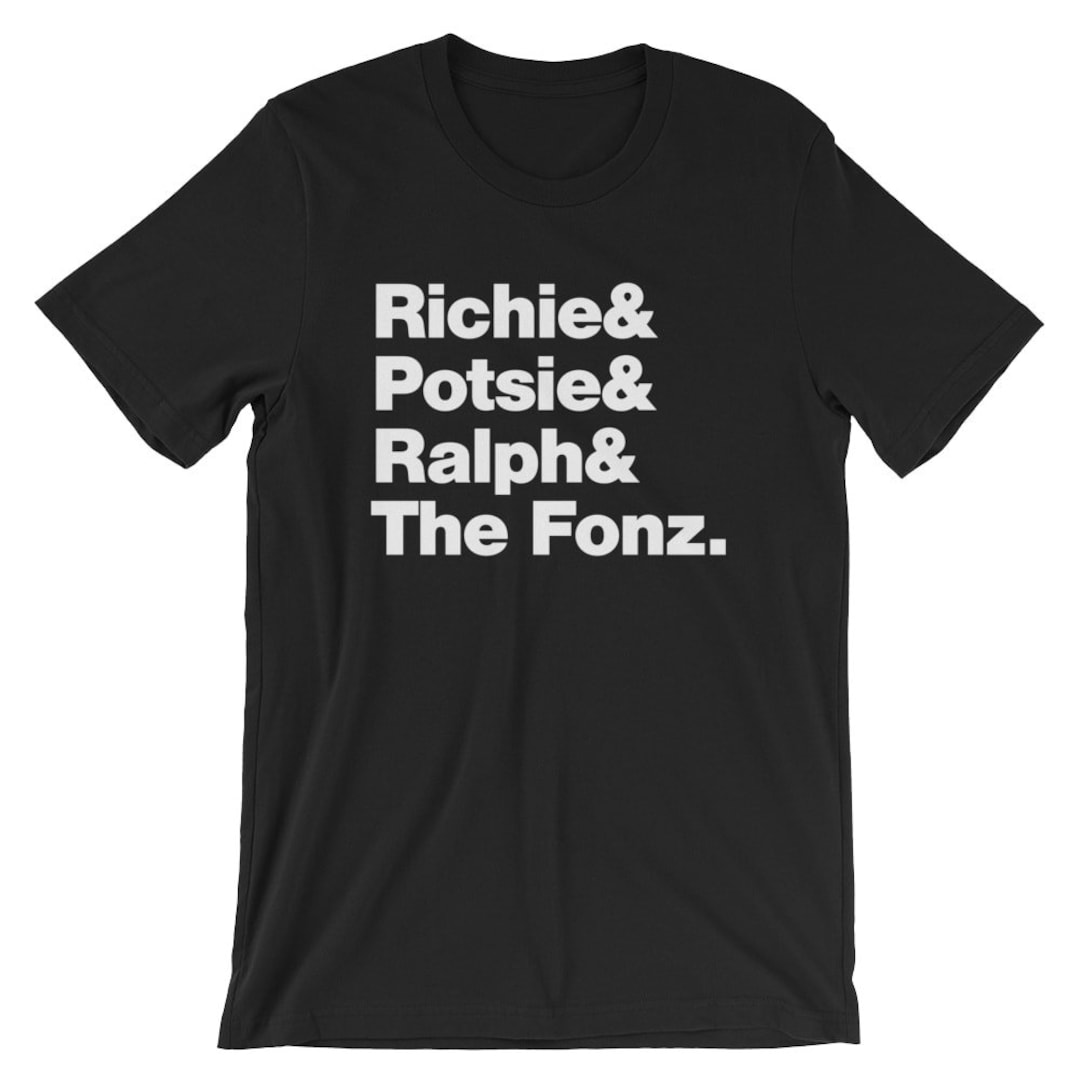 Happy Days Shirt - Richie, Potsie, Ralph and Fonzie TV Show Shirt ...
