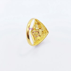 Genuine 22K Solid Gold RING US 7.25 Female Hallmarked 916 Stunning ...