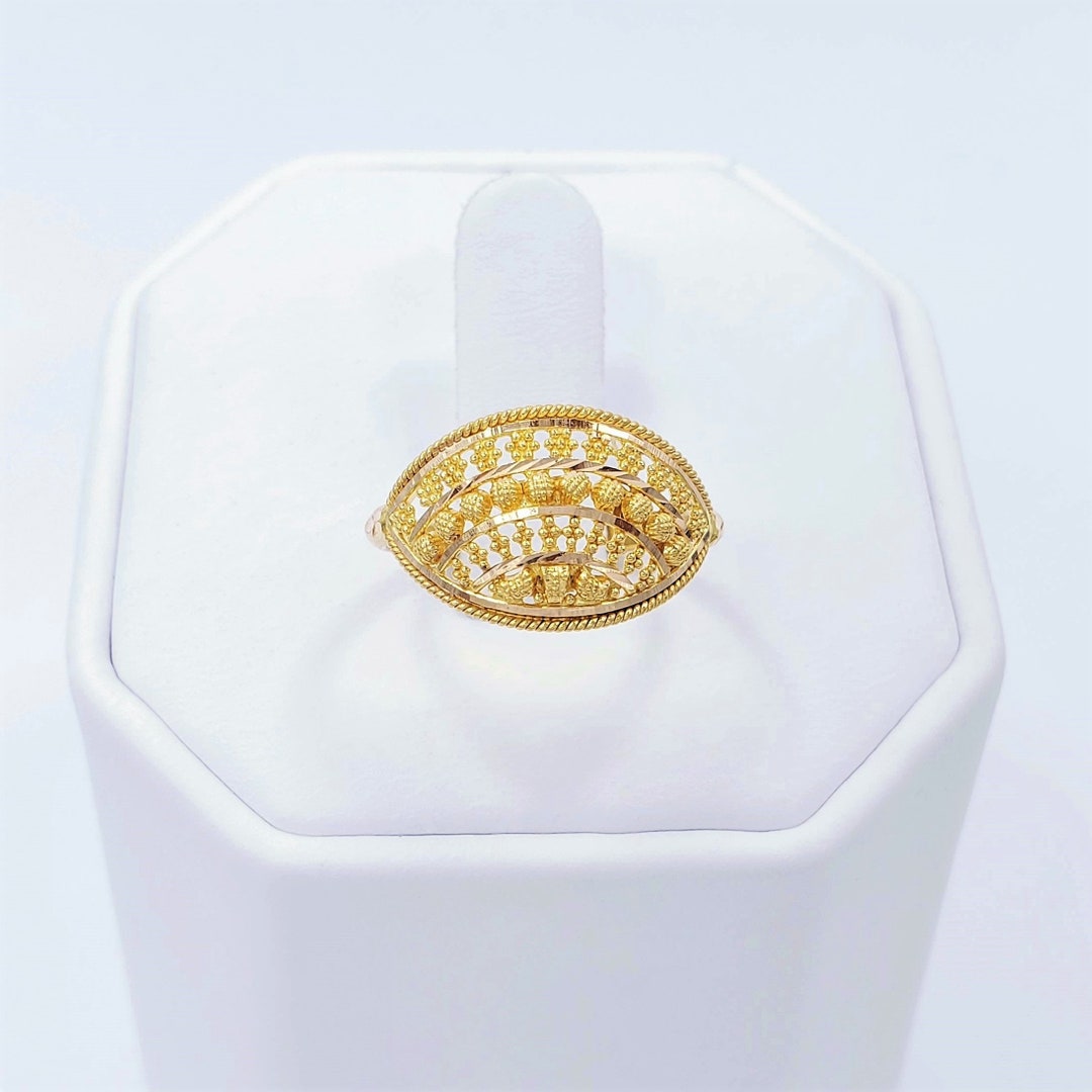 Genuine 22K Solid Gold Ring US 7.25 Female Hallmark 916 Stunning ...