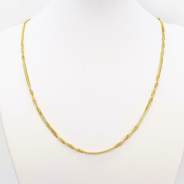 22k Gold Curb Chain - Etsy