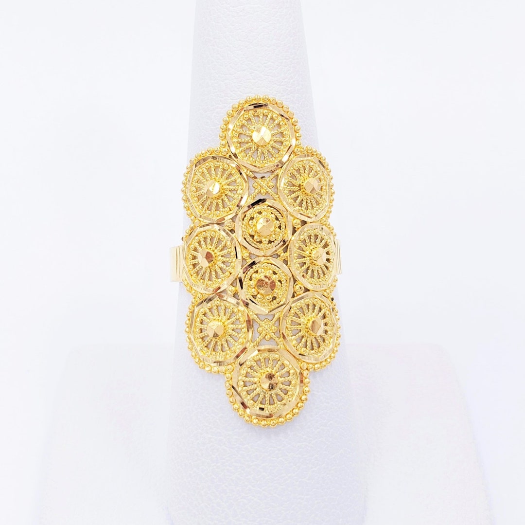 Genuine 22K Solid Gold RING US 7.75 Hallmarked 916 Intricate ...