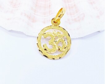 Gold Aum Pendant - Etsy