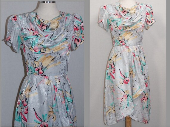 Silver Floral Dress - Gem