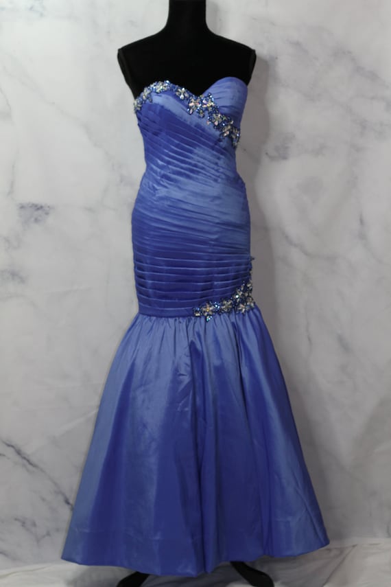 Handmade Decorative Bead & Sequin Blue Mermaid Flare… - Gem