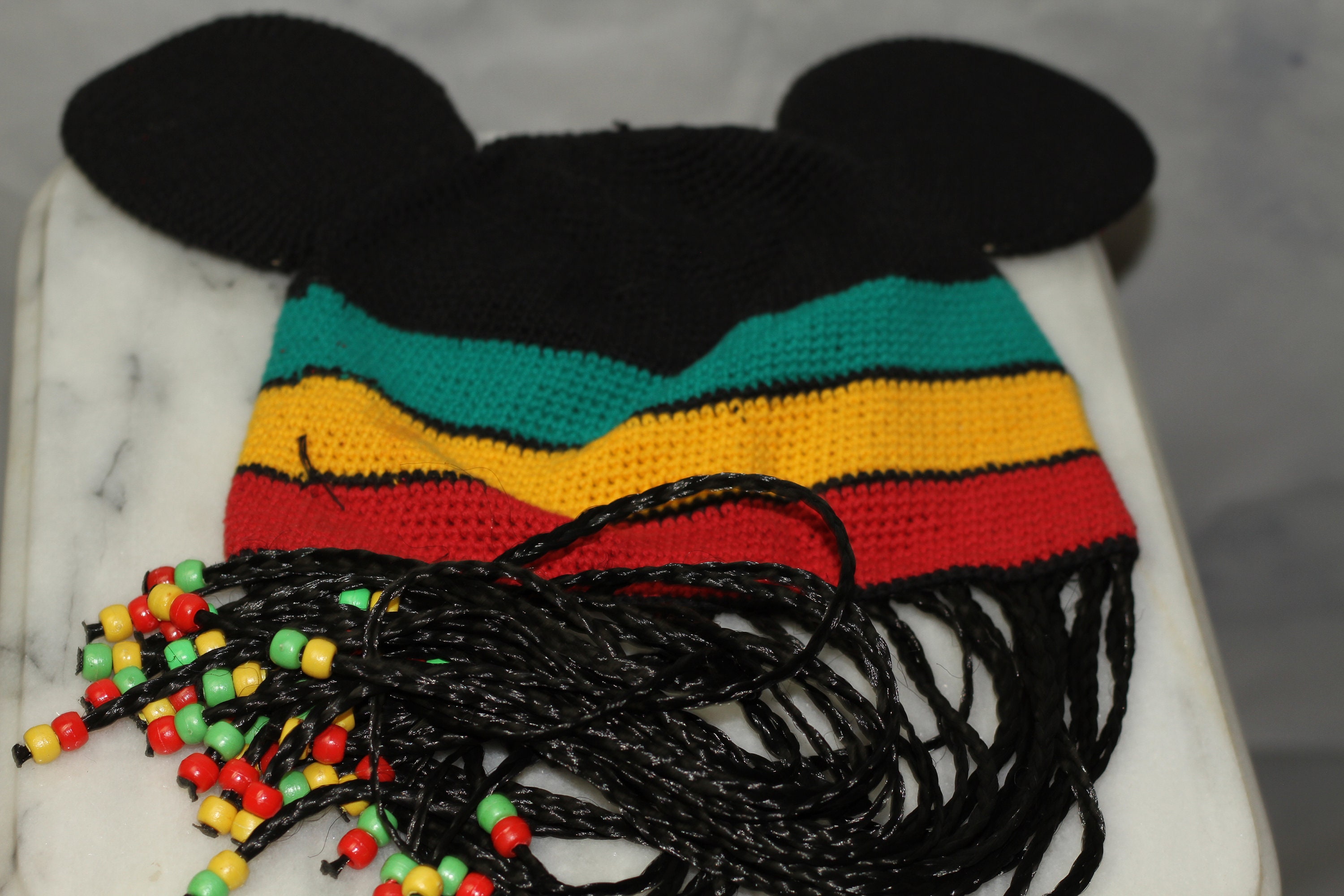 Jamaican Mickey Mouse Hoodie Dread Beanie - Etsy UK