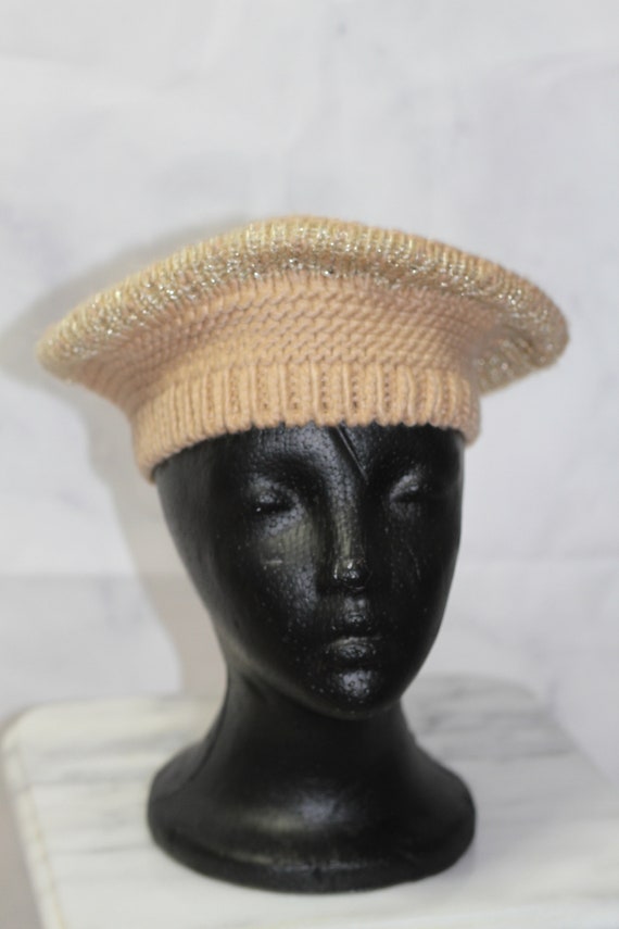 Tan Beret Hat - Gem