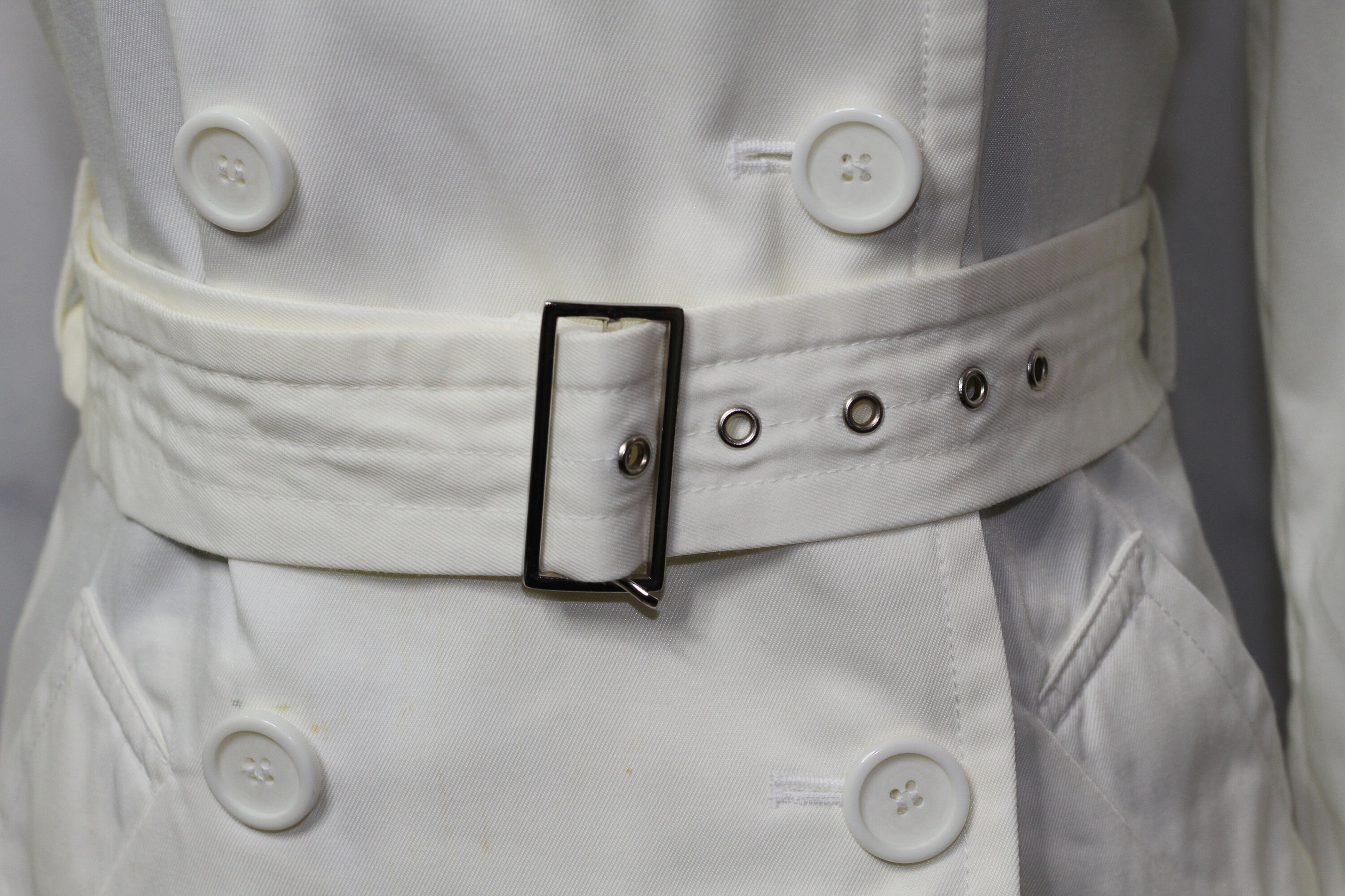 Vintage Express Winter White Trench Coat (XS) - Etsy