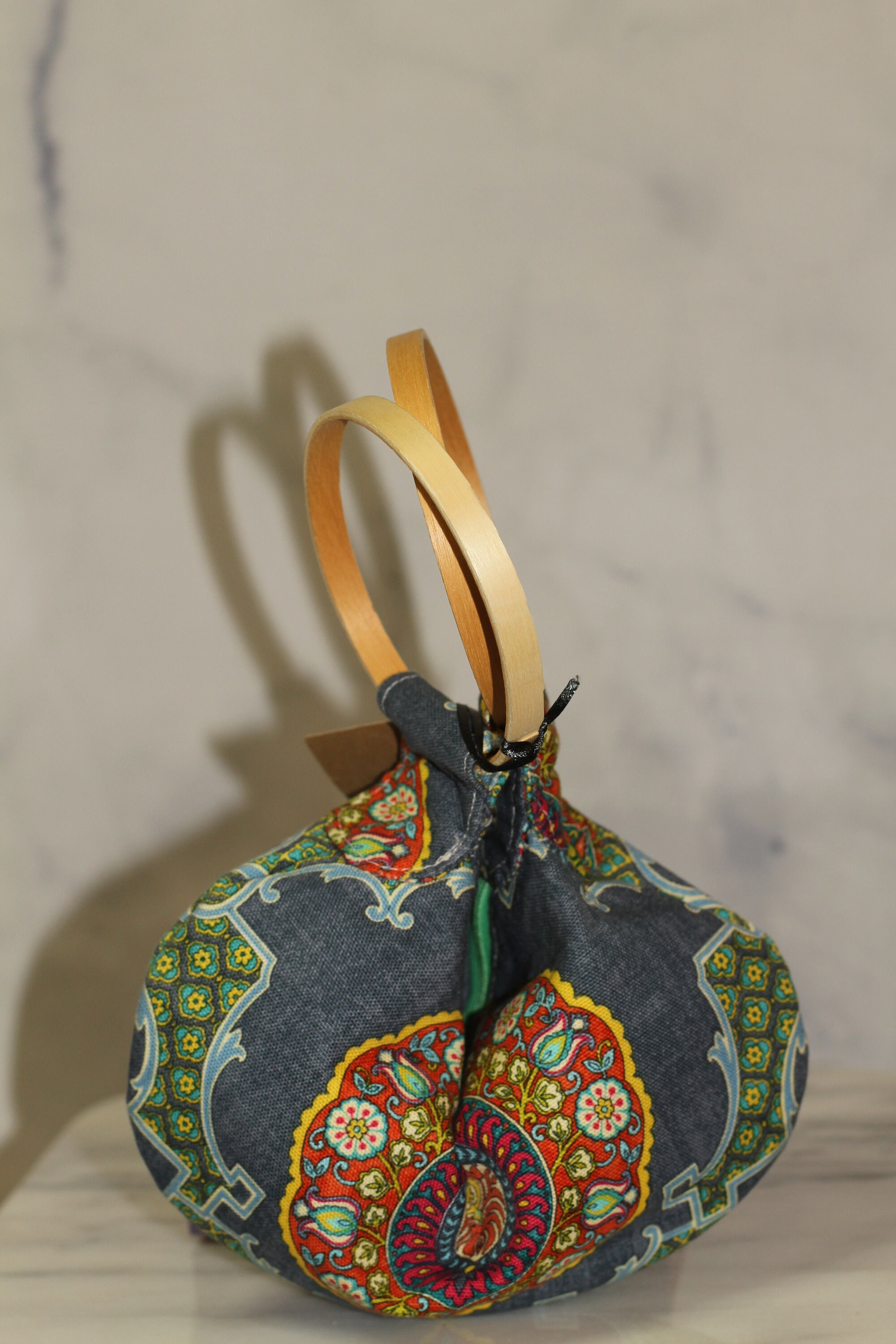 Handgemachte Florale Multi Wear Handtasche mit Holz Griffen - Etsy.de