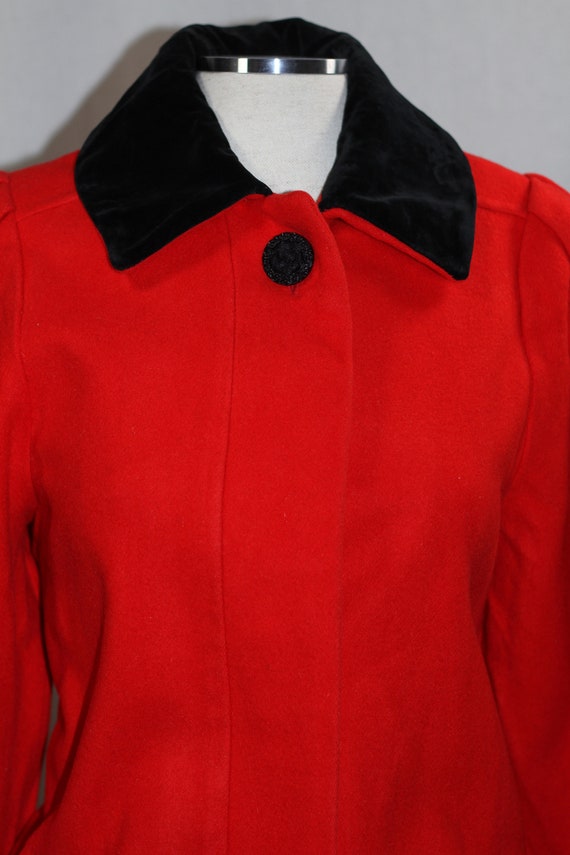 Charles Klein Red Wool Trench Coat - Gem