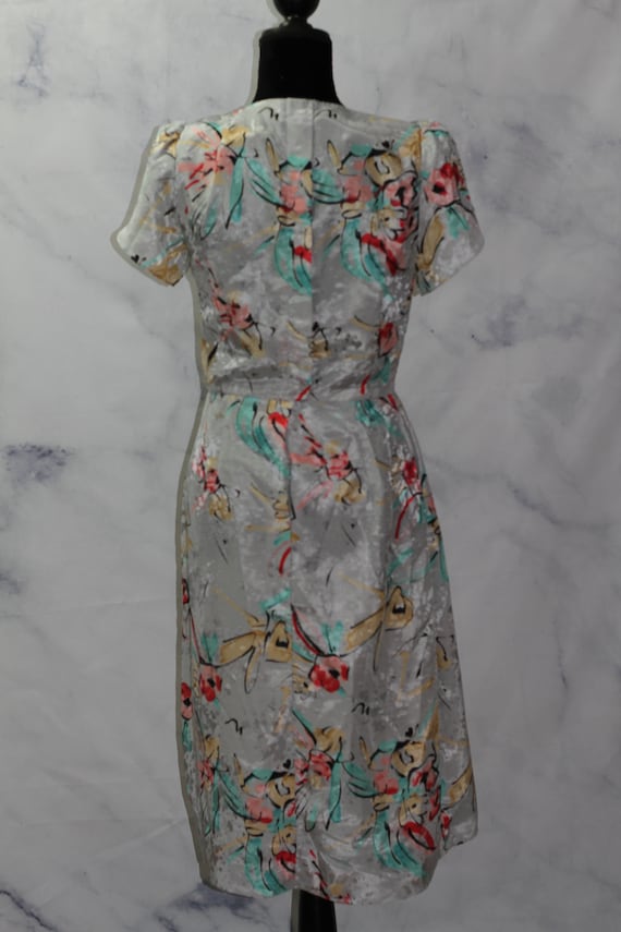 Silver Floral Dress - Gem