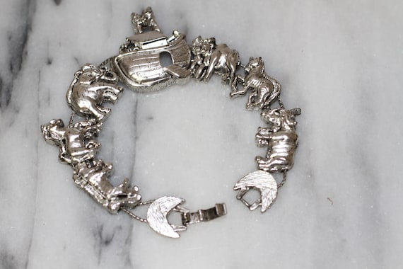 Silver Animal Charm Bracelet - Gem