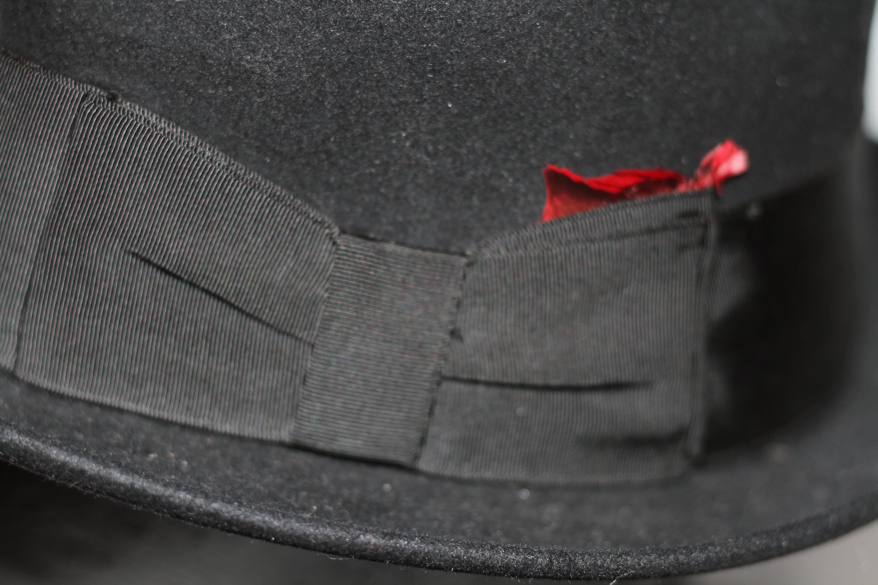 Dobb's Black Wool Feathered Fedora Hat - Etsy