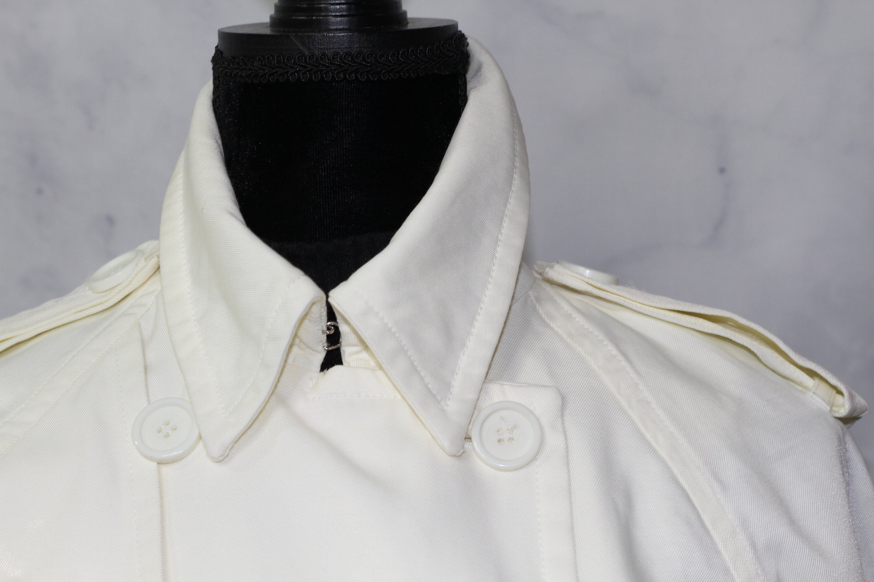 Vintage Express Winter White Trench Coat (XS) - Etsy