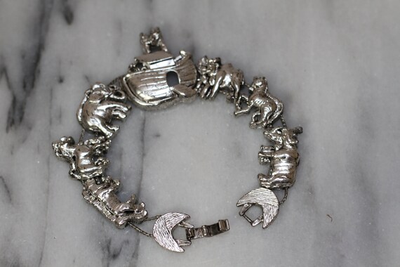 Silver Animal Charm Bracelet - Gem