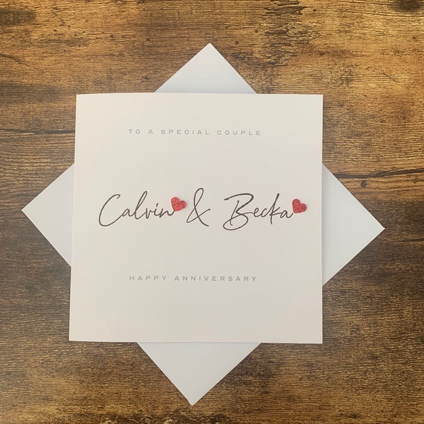 Anniversary Cards for Couples - Etsy UK