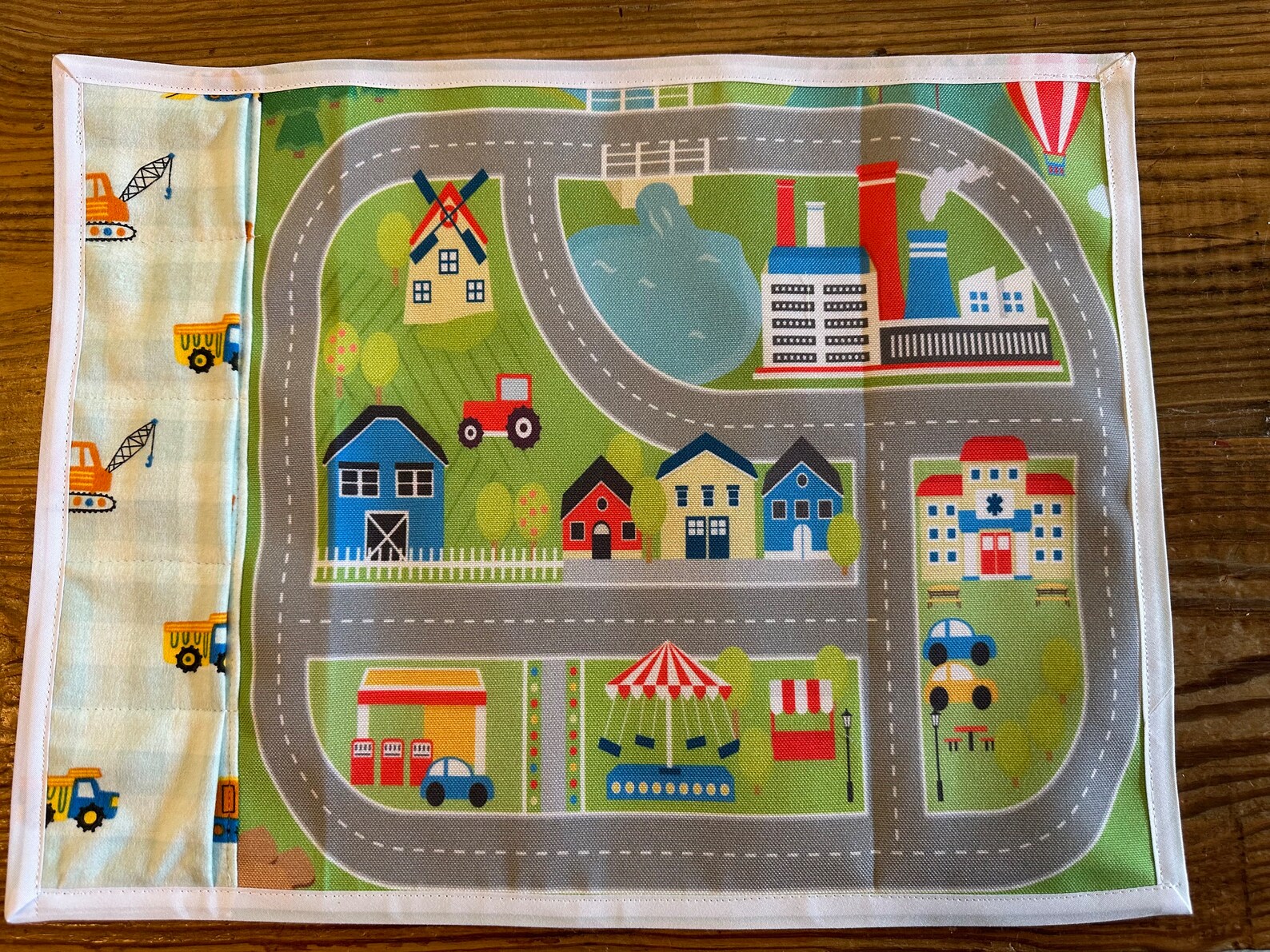 City Roads Playmat With Storage for Toy Cars: Hot Wheels, Matchbox Cars ...