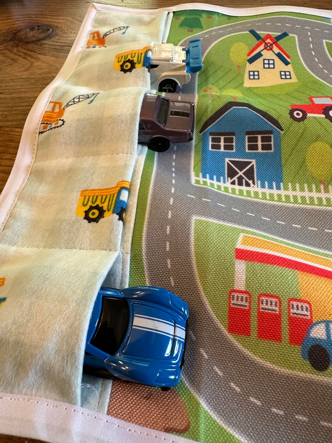 City Roads Playmat With Storage for Toy Cars: Hot Wheels, Matchbox Cars ...