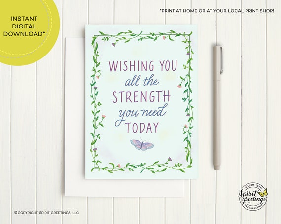"Wishing You All the Strength You Need Today" Card — Spirit Greetings®