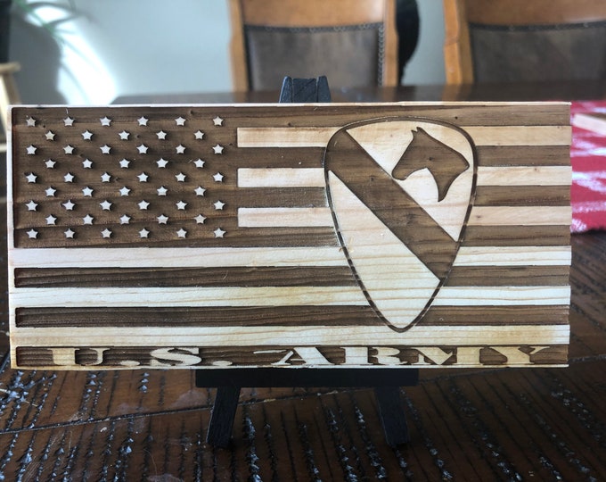 US Army Cav Desk Flag - Etsy
