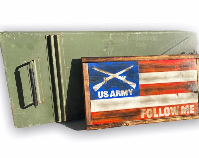 Custom US Army Infantry Battle Flag - Etsy