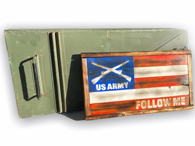 Custom US Army Infantry battle flag | Etsy