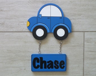 Race Car Name Sign Nursery Decor Personalized Wood Sign - Etsy