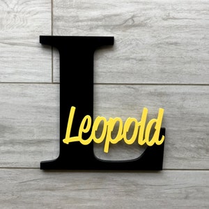 Personalised Wooden Letters for Nursery, Nursery Letters, Wood Name ...