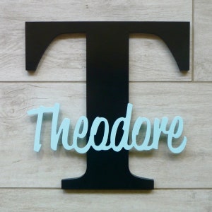 Personalised Wooden Letters for Nursery, Nursery Letters, Wood Name ...