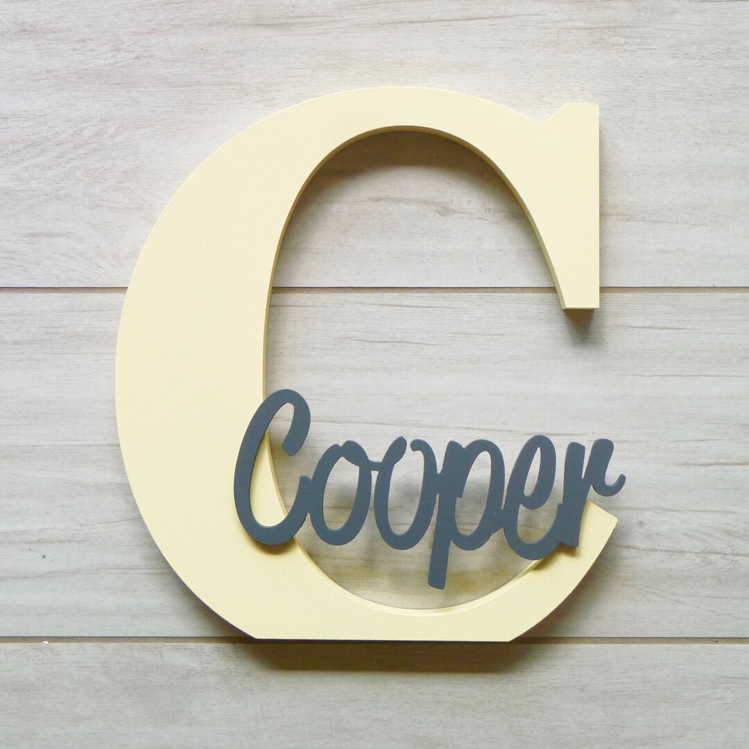 Wood Letters for Nursery, Personalised Name, Personalised Baby Gift ...