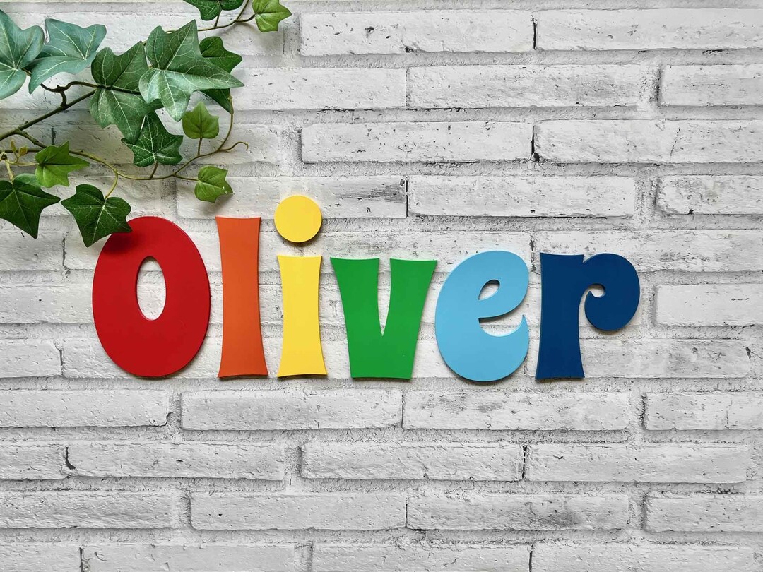 Wooden Letter Name Sign, Wooden Letters, Kids Door Sign, Wooden Letters ...